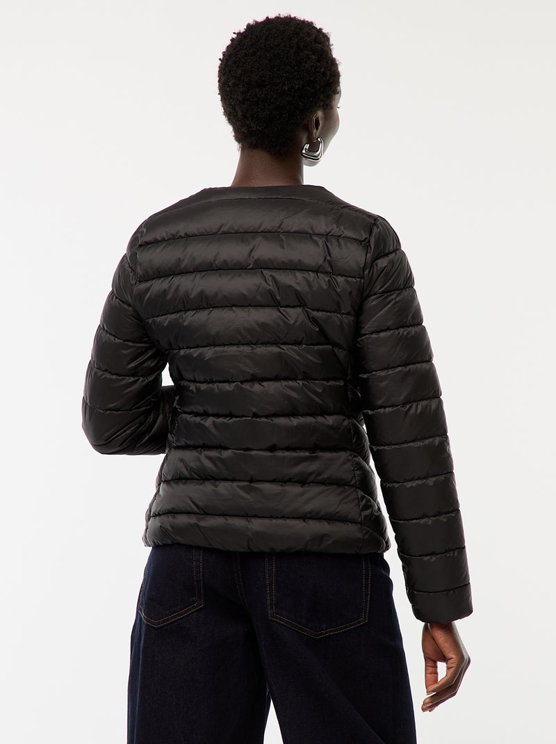 Anorak ligero acolchado e impermeable - negro - Mujer - 20.00€ - Kiabi