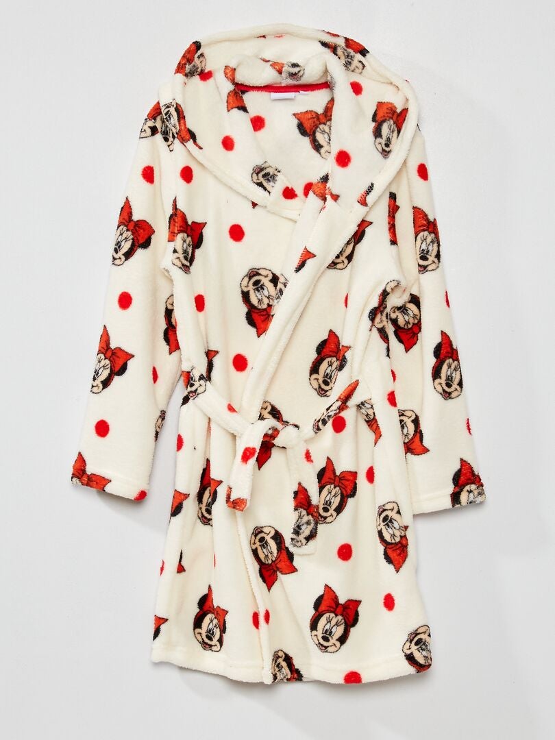 Bata de tejido polar 'Minnie' 'Disney' - blanco - Kiabi - 15.00€