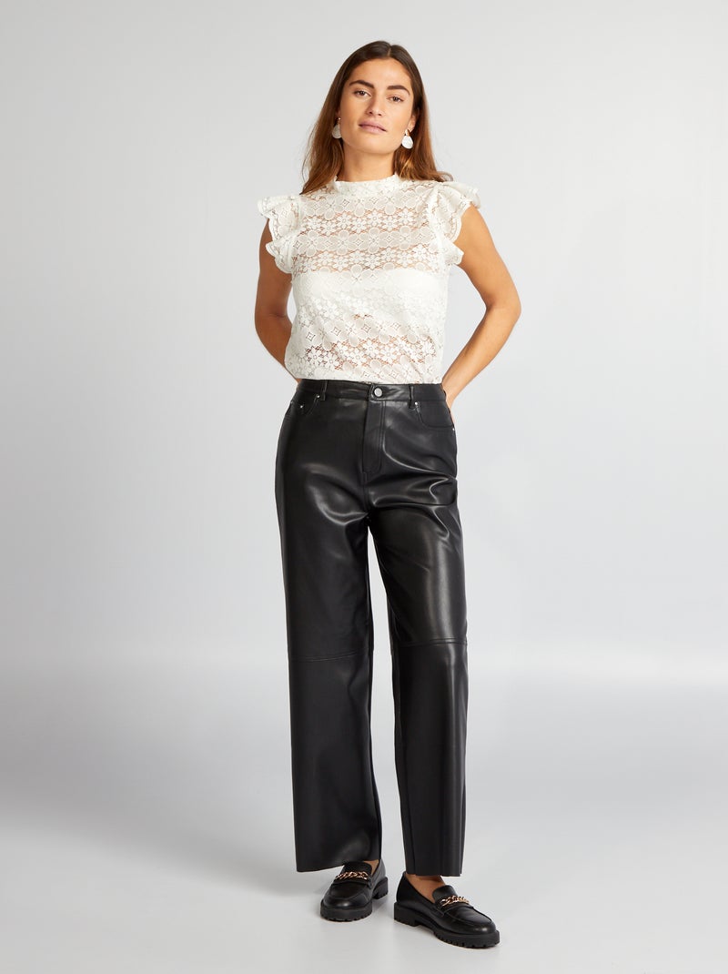 Blusa de encaje - BLANCO - Kiabi - 17.00€