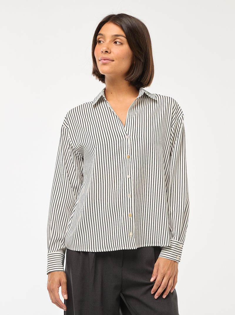 Blusa fluida - Blanco - Mujer - 12.00€ - Kiabi