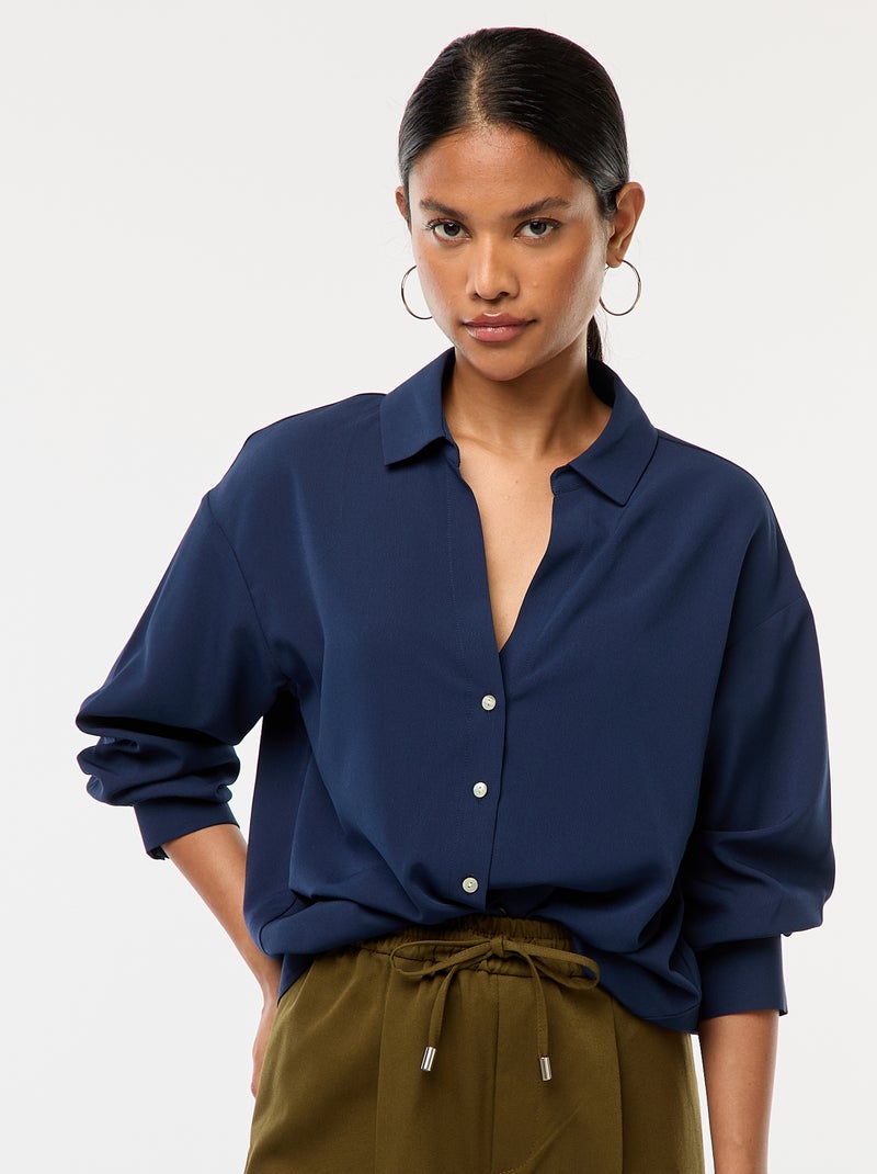 Blusa fluida - Negro - Mujer - 12.00€ - Kiabi