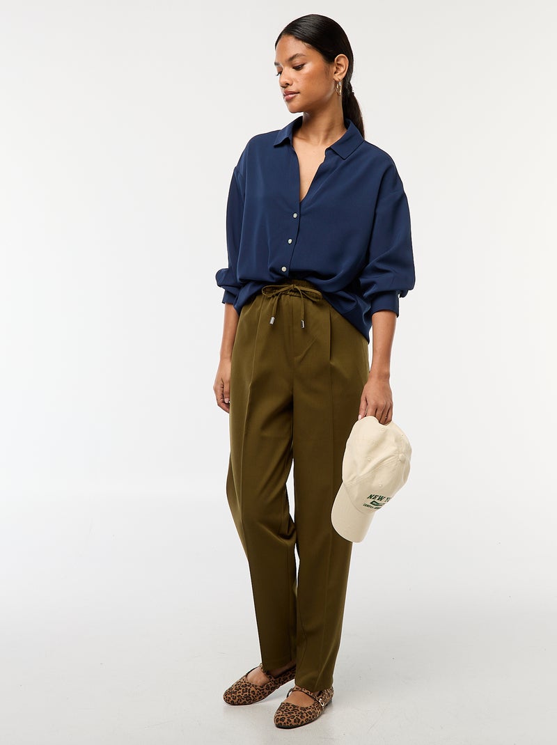 Blusa fluida - Negro - Mujer - 12.00€ - Kiabi