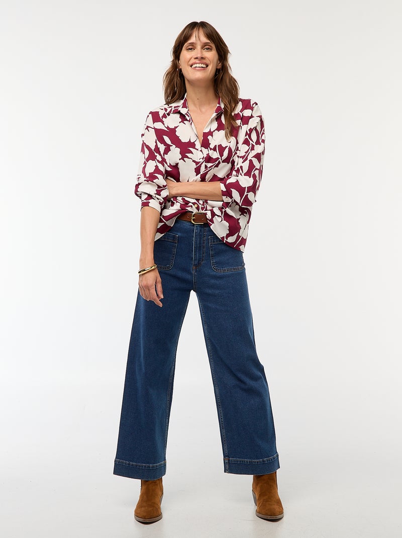 Blusa fluida - Rojo - Mujer - 12.00€ - Kiabi