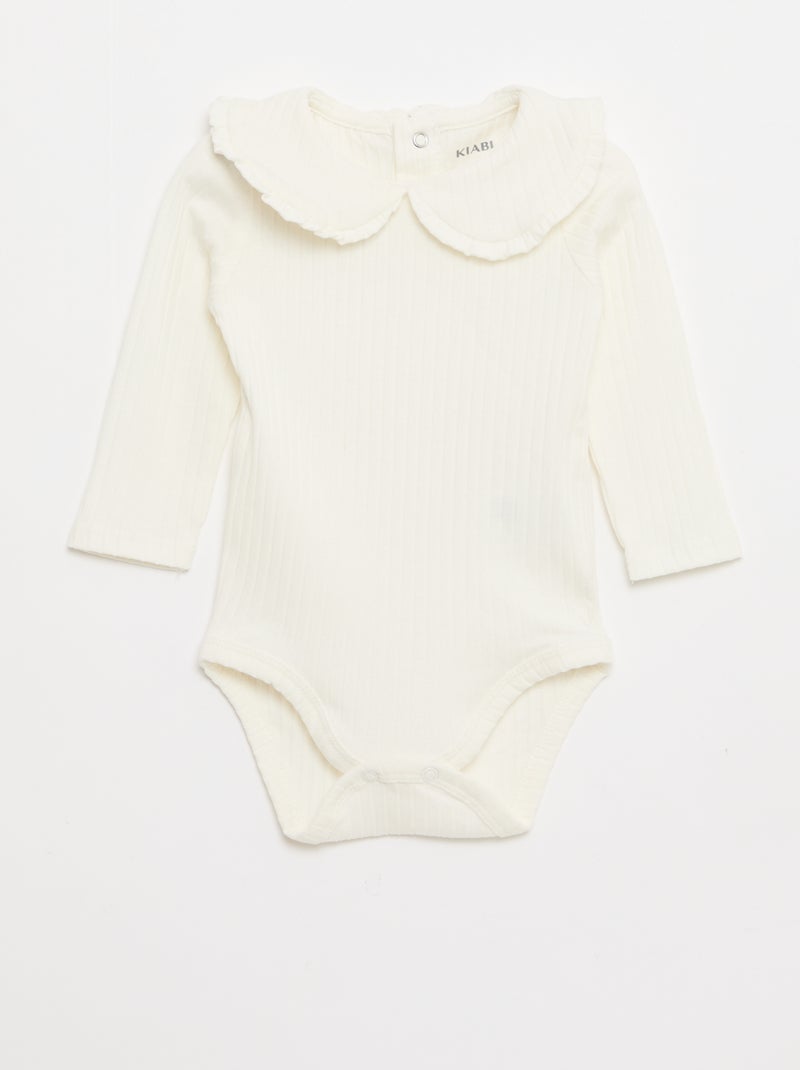 Body - Blanco - Bebé niña - 6.00€ - Kiabi