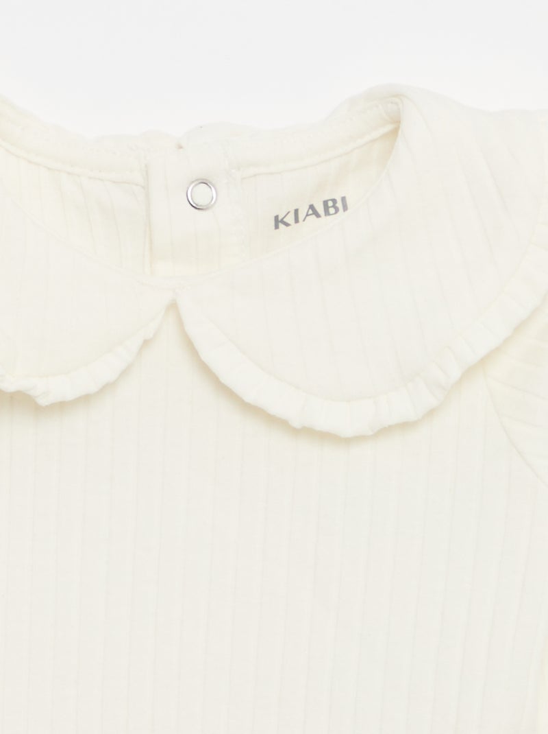 Body - Blanco - Bebé niña - 6.00€ - Kiabi