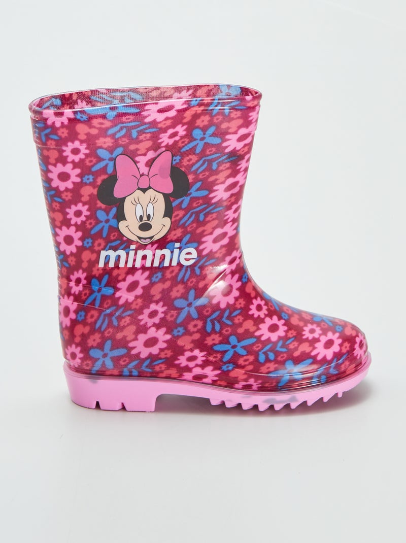 Botas de agua con flores 'Minnie' - BEIGE - Niña - 15.00€ - Kiabi