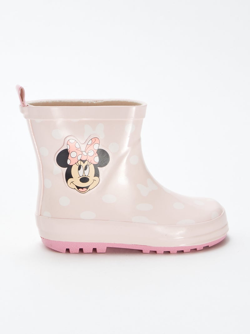 Botas de agua con flores 'Minnie' 'Disney' - Rosa - Niña - 19.00€ - Kiabi