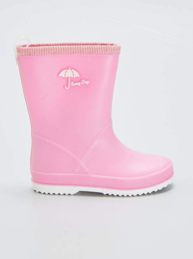 Botas de agua - Rosa - 18.00€ - Kiabi