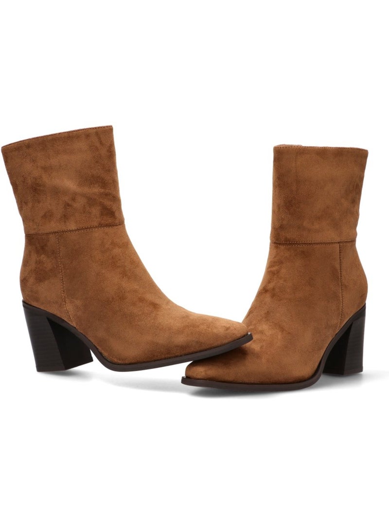 Botin Weekend Mujer Tacón Alto - Etika - Camel - Mujer - 52.45€ - Kiabi
