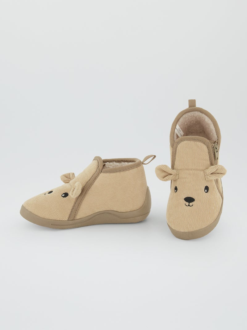 Botines de casa 'osito' - Blanco - Kiabi - 8.00€