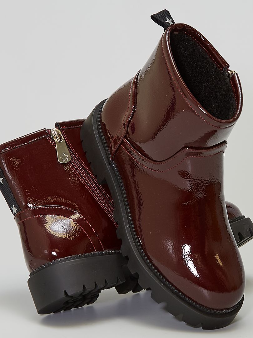 Botines de charol - burdeos - Kiabi - 15.00€