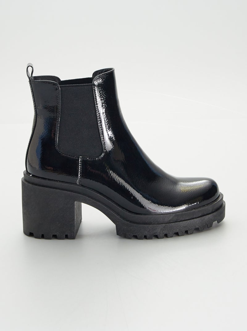 Botines de charol - NEGRO - 32.00€ - Kiabi