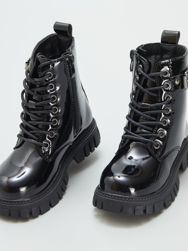 Botines de charol - NEGRO - Kiabi - 28.00€