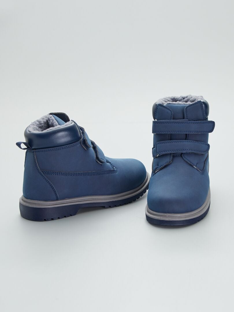 Botines forrados con velcro - azul navy - Kiabi - 28.00€