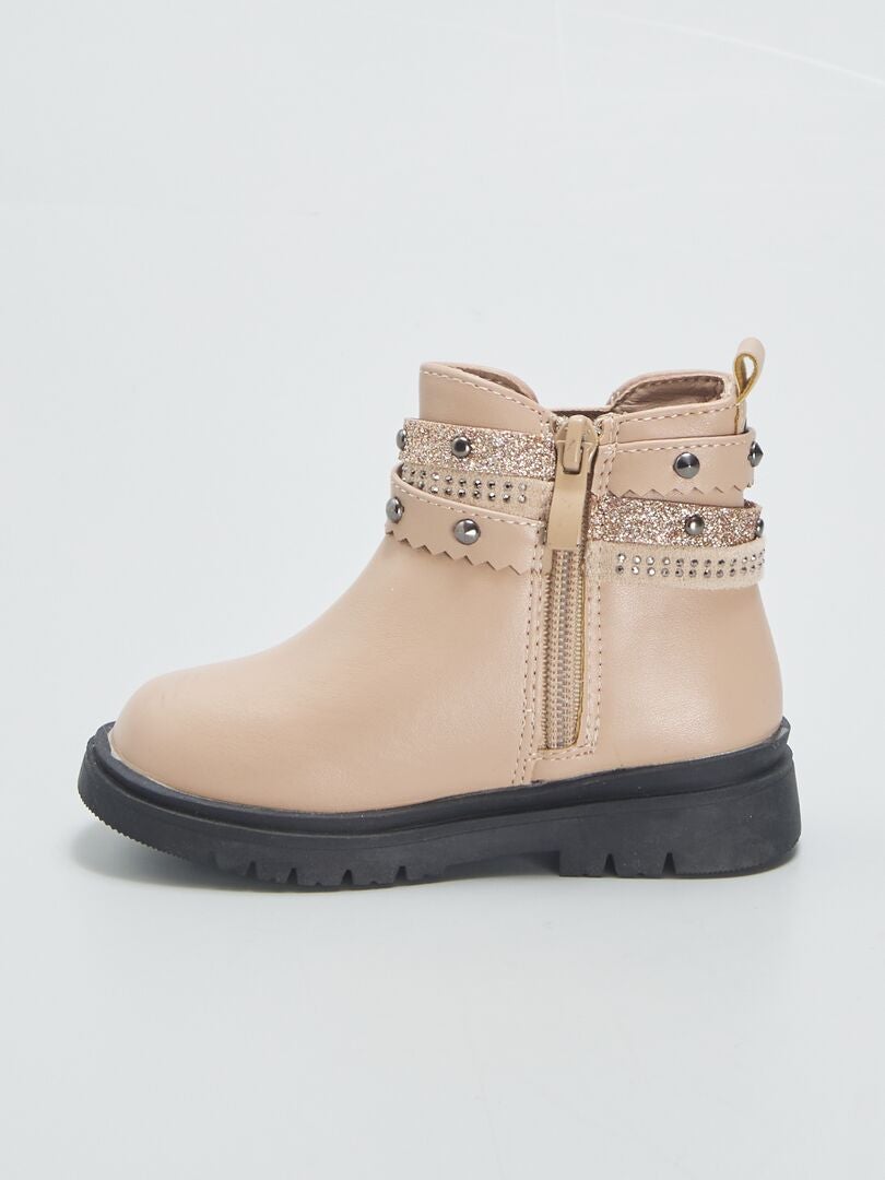 Botines tipo chelsea - BEIGE - Kiabi - 25.00€