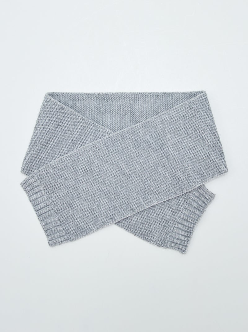 Bufanda fina de punto - GRIS - 6.00€ - Kiabi