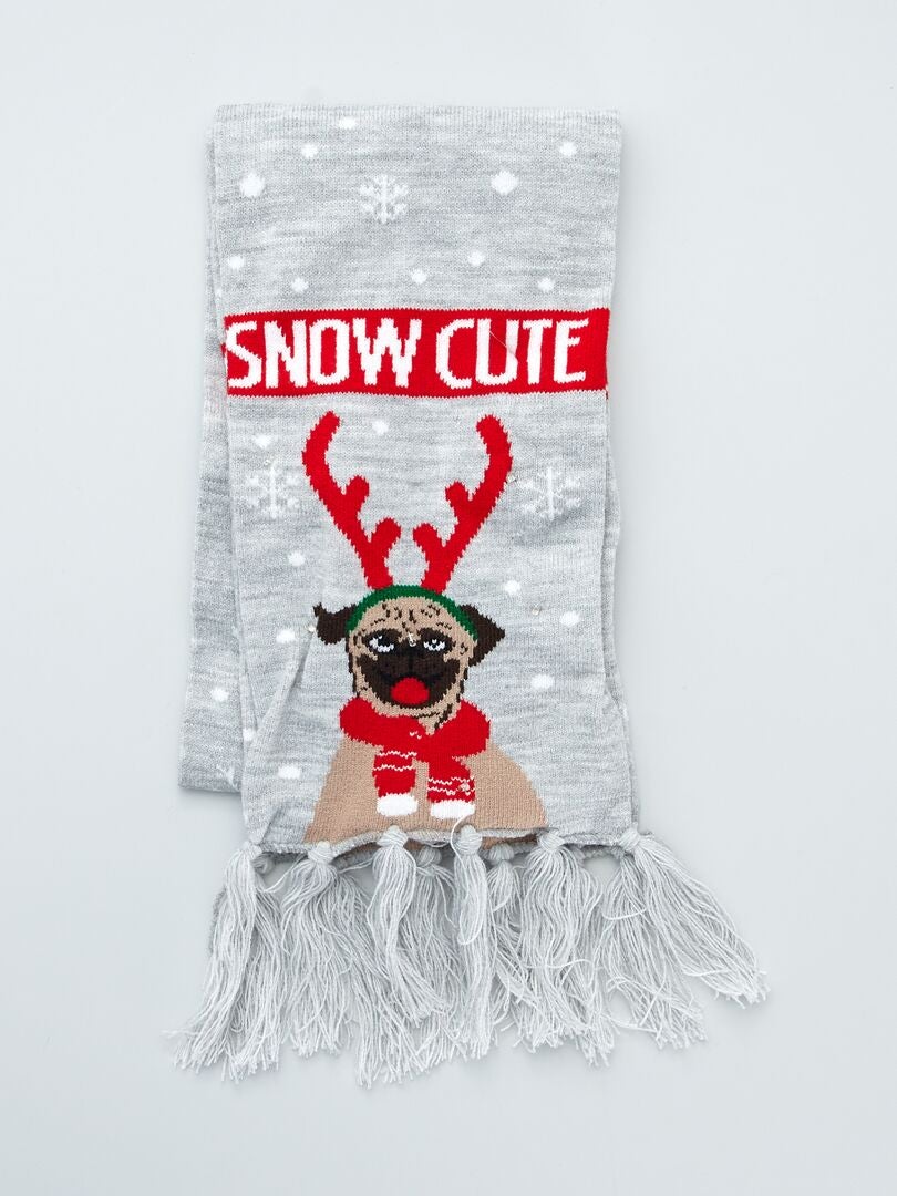 Bufanda Navidad - GRIS - Kiabi - 9.00€