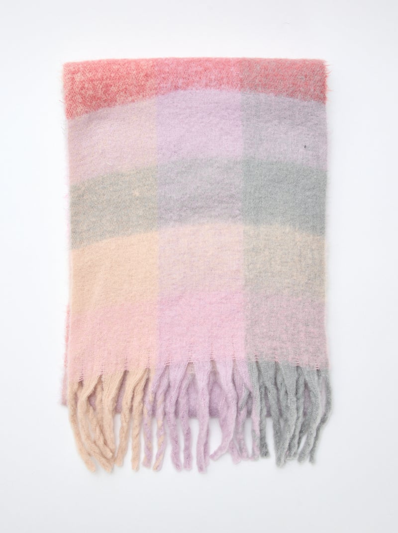 Bufanda suave con flecos - Gris - Mujer - 13.00€ - Kiabi