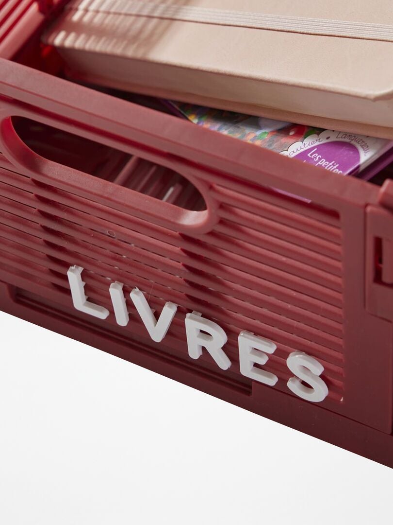 Caja de plástico plegable - NARANJA - Kiabi - 6.40€