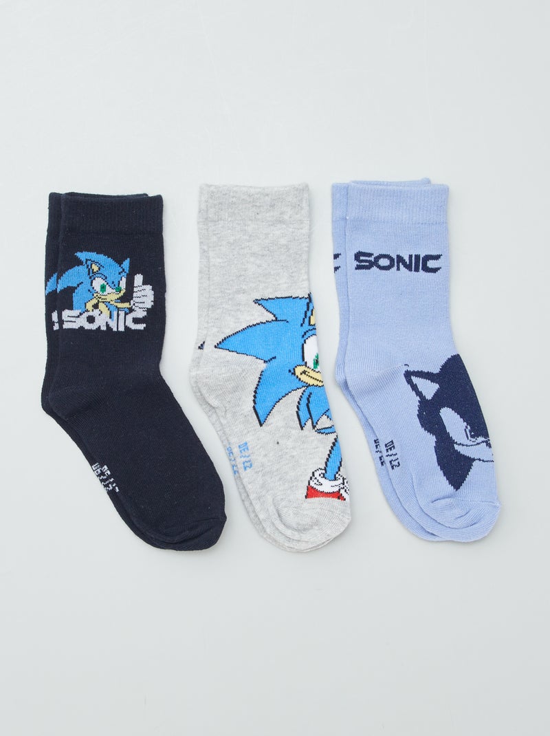 Calcetines 'Sonic' - lote de 3 - AZUL - Niño - 6.00€ - Kiabi