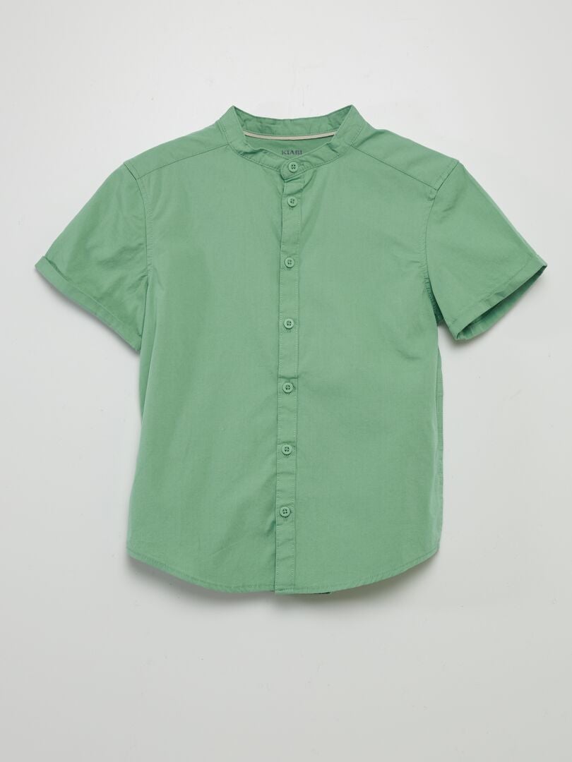 Camisa con cuello mao - VERDE - Kiabi - 8.00€
