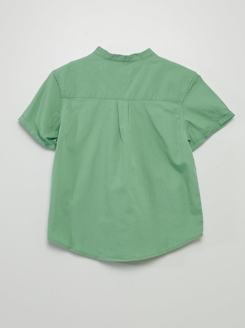 Camisa con cuello mao - VERDE - Kiabi - 8.00€