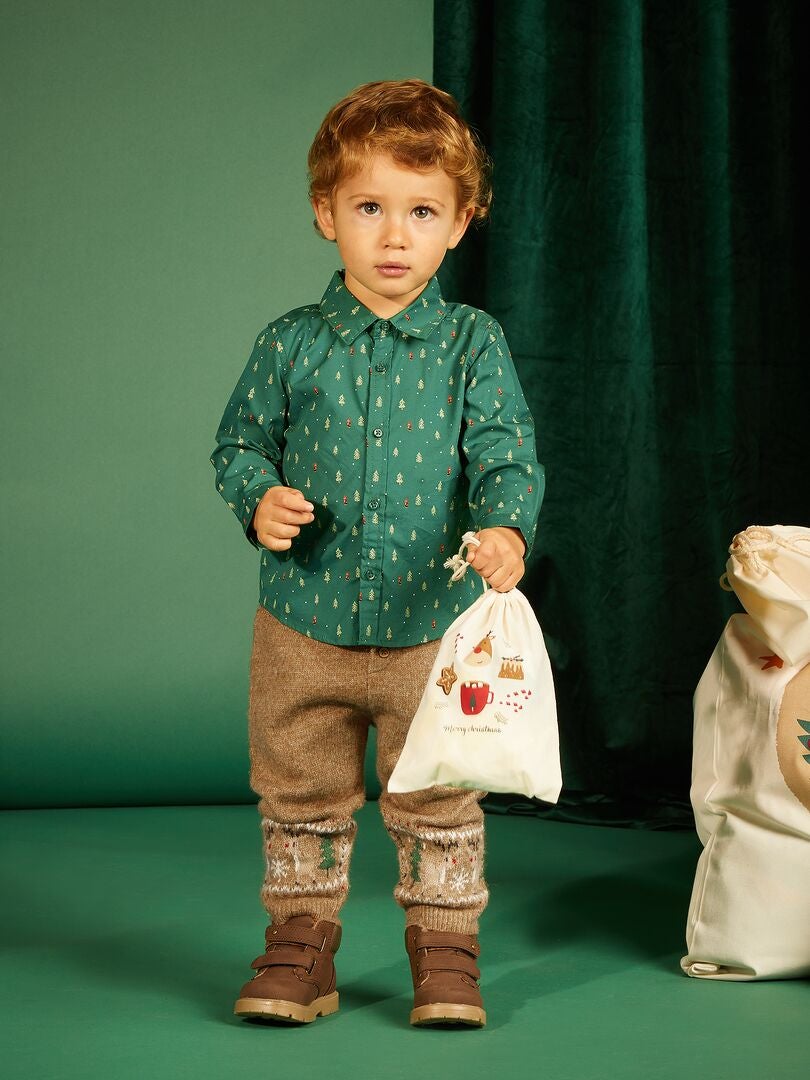 Camisa de 'Navidad' - VERDE - Kiabi - 9.00€