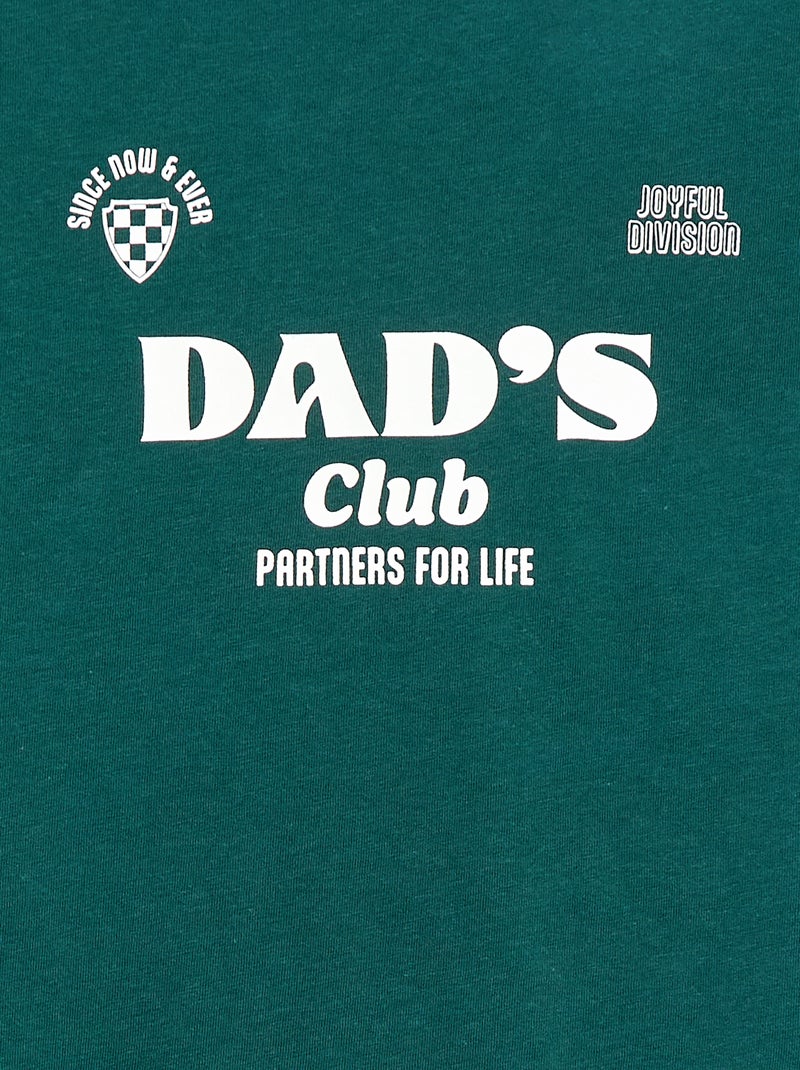 Camiseta animada Día del Padre - Verde - Niño - 4.00€ - Kiabi