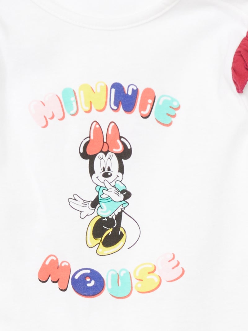 Camiseta con volante 'Minnie Mouse' - BEIGE - 8.00€ - Kiabi