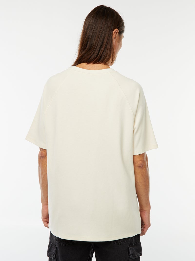 Camiseta de manga corta lisa comfort fit - Blanco - Hombre - 12.00€ - Kiabi