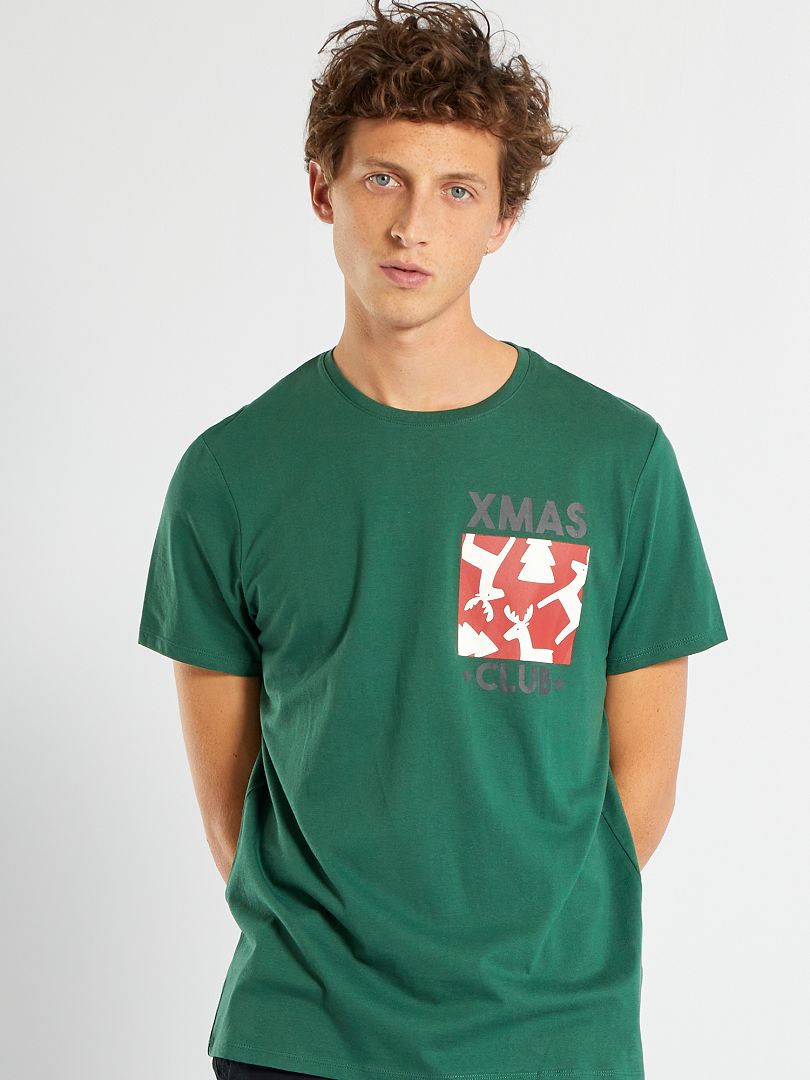 Camiseta de Navidad - VERDE - Kiabi - 5.00€