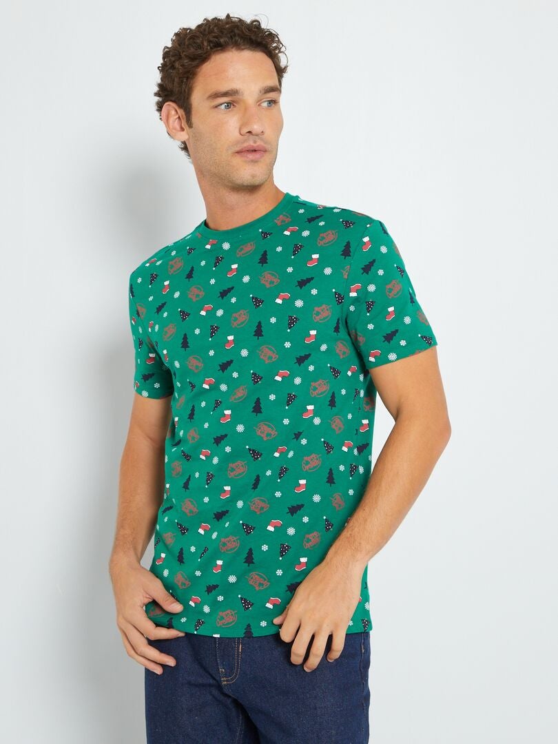 Camiseta de Navidad - VERDE - Kiabi - 6.00€