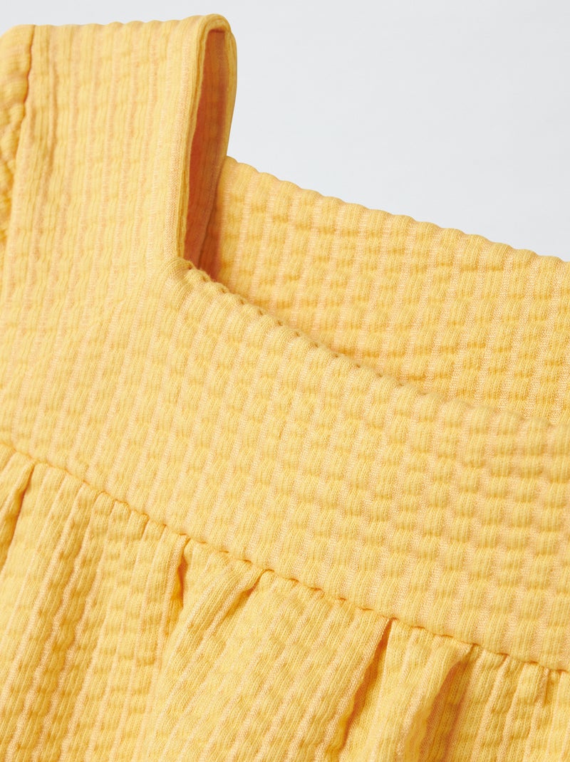 Camiseta de punto gofrado 'Guppy' - AMARILLO - Niña - 14.00€ - Kiabi