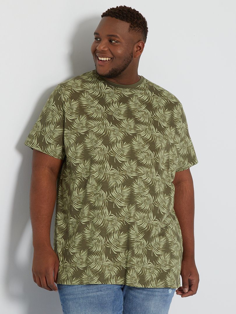 Camiseta estampado all over - KAKI - Kiabi - 10.00€