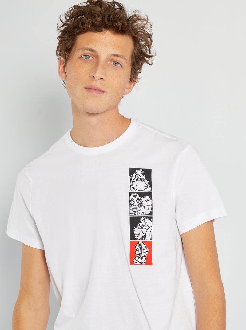 Camiseta 'Mario' - Blanco - 12.00€ - Kiabi