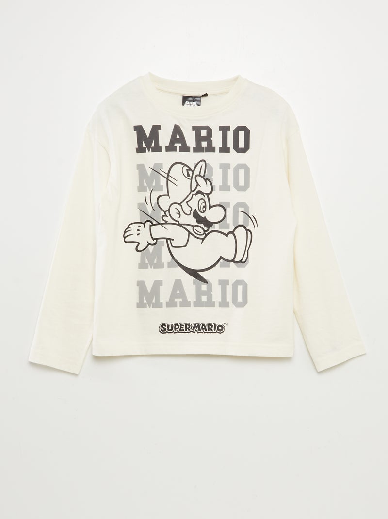 Camiseta 'Mario' 'Super Nintendo' - BLANCO - Kiabi - 5.00€