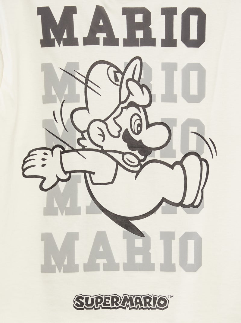 Camiseta 'Mario' 'Super Nintendo' - BLANCO - Kiabi - 5.00€