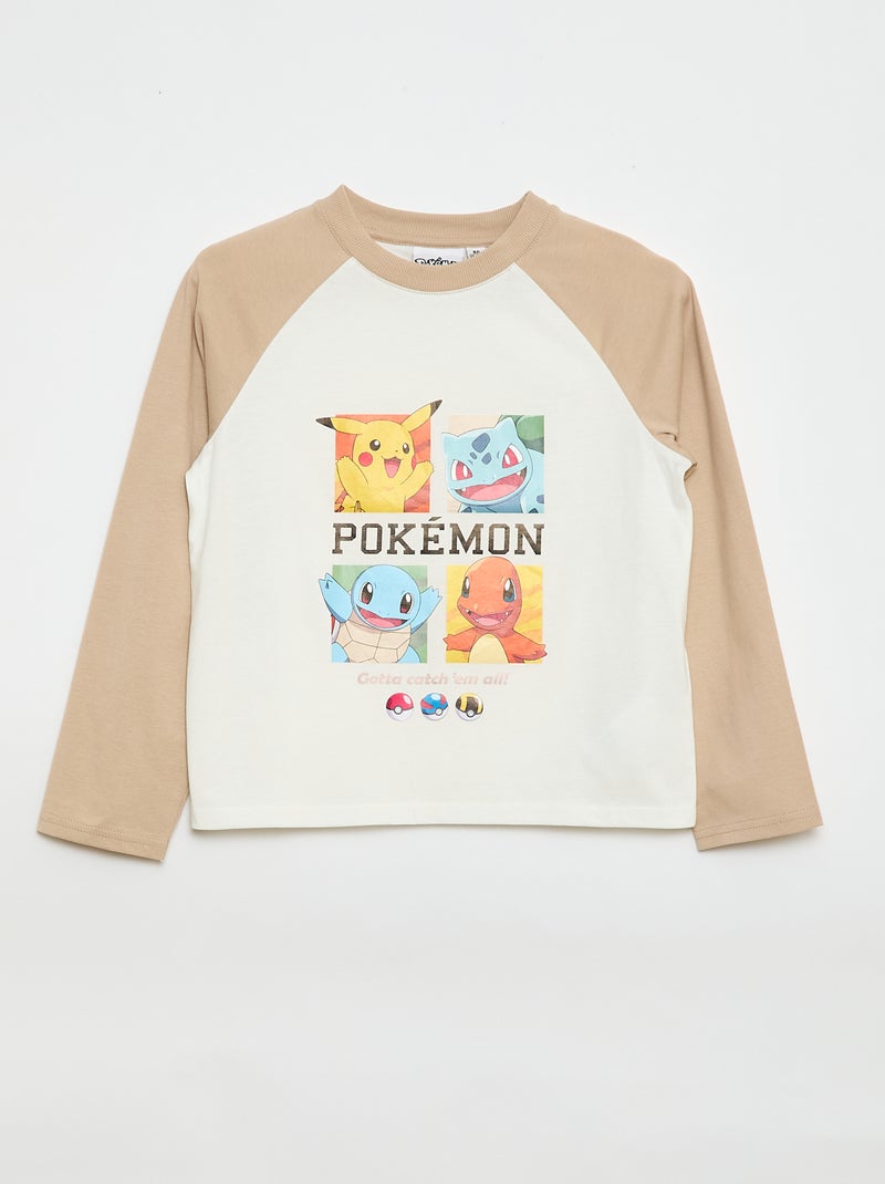 Camiseta 'Pokémon' de manga larga - Beige - Niño - 10.00€ - Kiabi