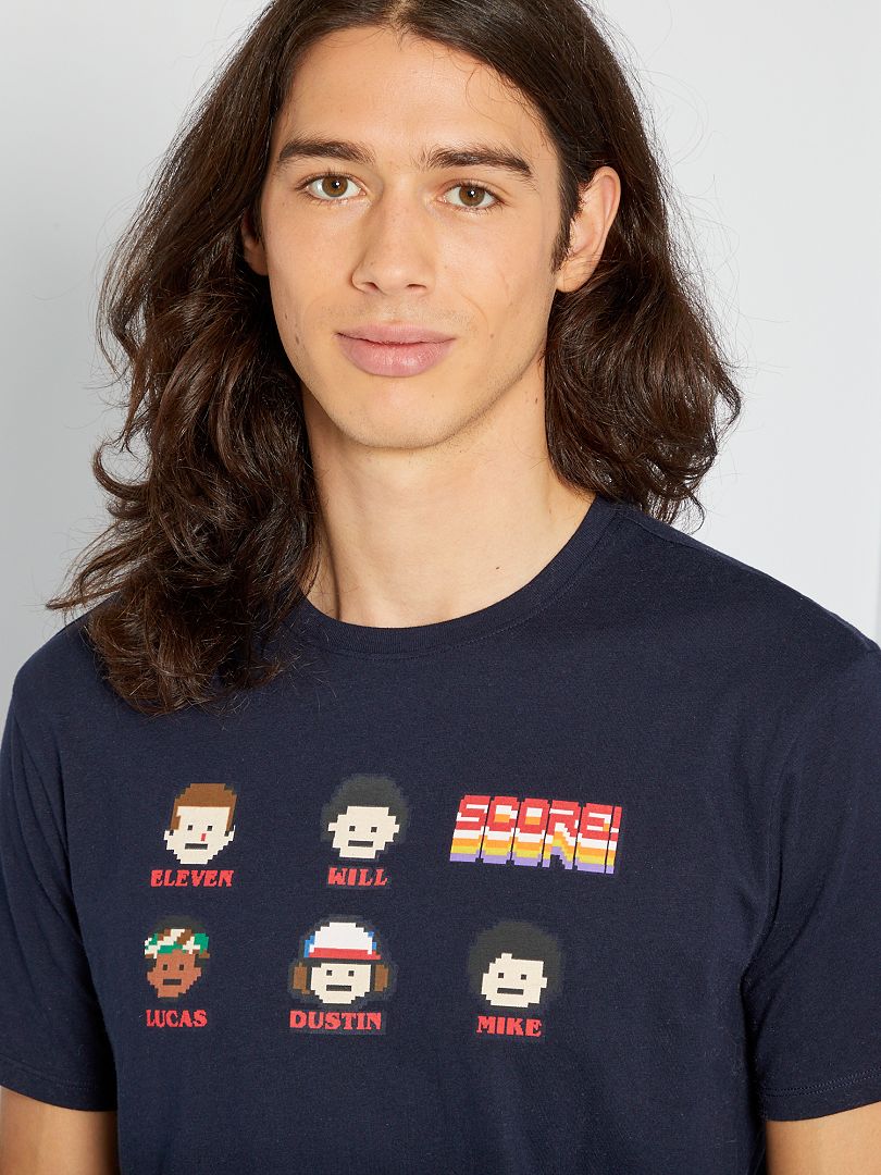 Camiseta 'Stranger Things' - AZUL - Kiabi - 12.00€