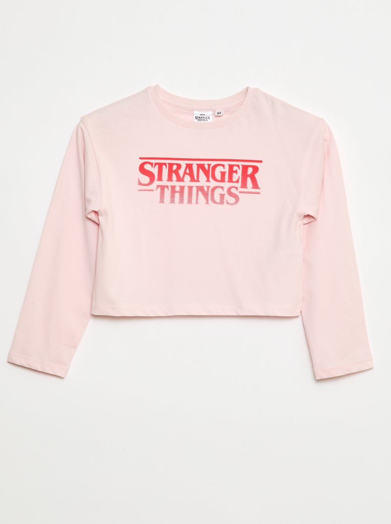 Camiseta 'Stranger Things' - Rosa - Niña - 9.00€ - Kiabi