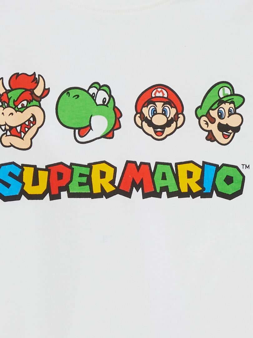 Camiseta 'Super Mario' - blanco - Kiabi - 9.00€