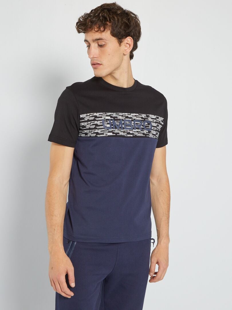 Camiseta 'Umbro' estilo colorblock - AZUL - Kiabi - 15.00€