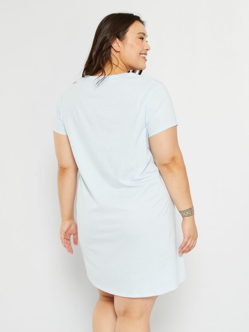 Camisón estampado - AZUL - Kiabi - 8.00€