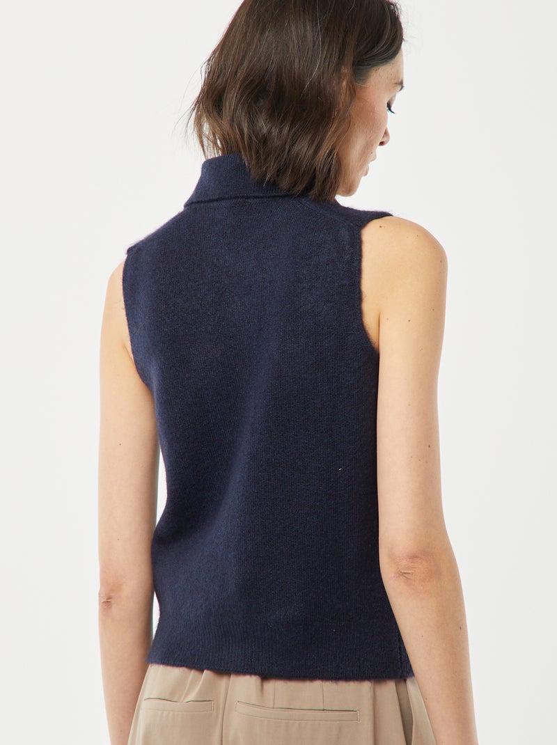 Chaleco con bolsillos en el pecho - azul - Mujer - 18.00€ - Kiabi