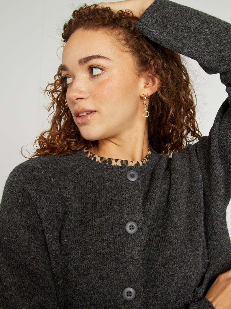 Chaqueta abrigada con bolsillos - GRIS - Adolescente chica - 18.00€ - Kiabi