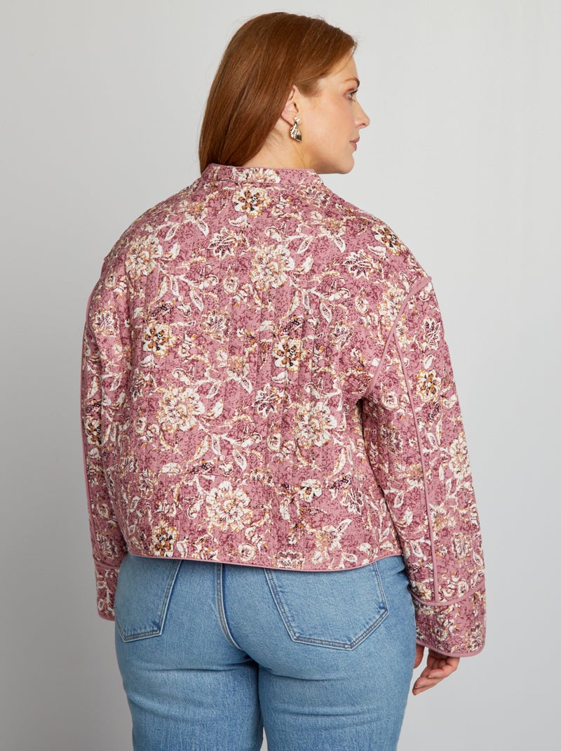 Chaqueta acolchada estampada - ROSA - Tallas grandes - Mujer - 39.00 ...