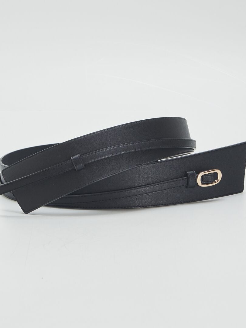 Cinturón ancho - NEGRO - Kiabi - 12.00€