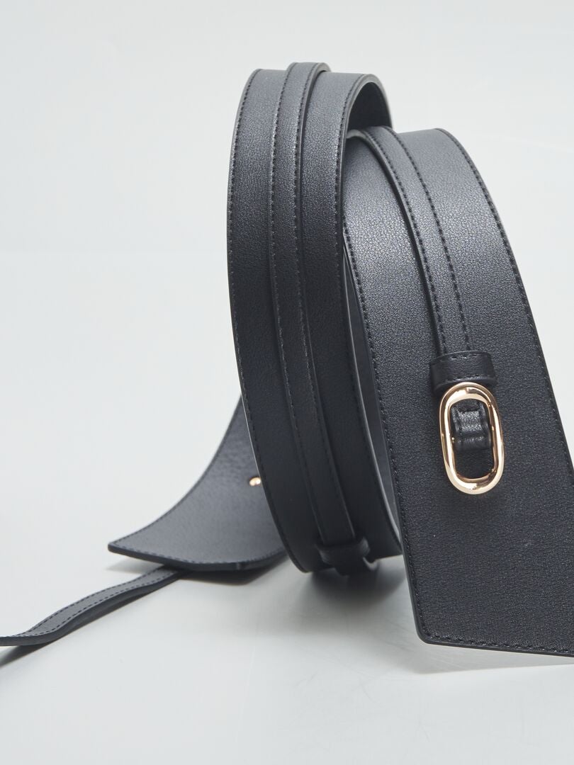 Cinturón ancho - NEGRO - Kiabi - 12.00€