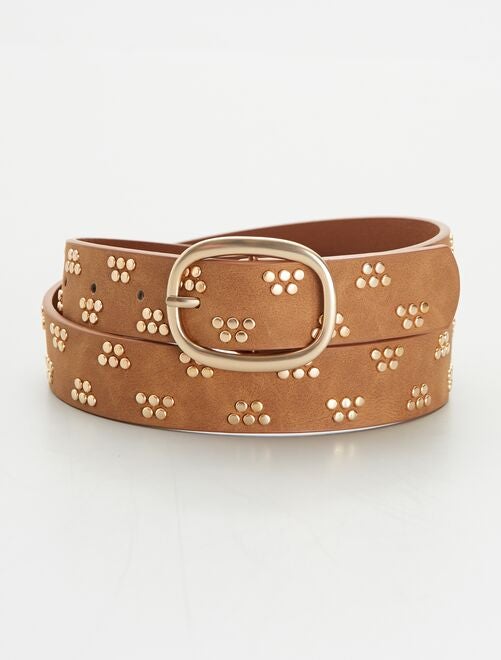 Cinturon marron mujer