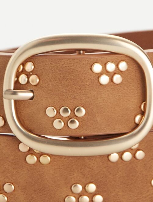 Cinturon marron mujer